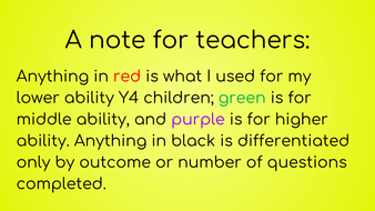 KS2 Maths Starters and Activities | Teaching Resources