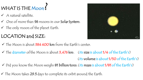 Space (Astronomy); Moon – Lesson Presentation (PPT) | Teaching Resources