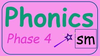 Phonics phase 4 - The 'sm' sound - Consonant blends | Teaching Resources