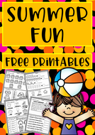 Summer Fun - Free Printables - 2 Activities per sheet | Teaching Resources