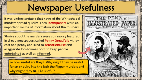 Jack the Ripper Murders - Crime & Punishment Whitechapel - GCSE History ...