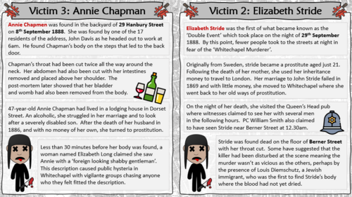 Jack the Ripper Murders - Crime & Punishment Whitechapel - GCSE History ...
