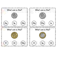 UK Coin Recognition Task Cards | Teaching Resources
