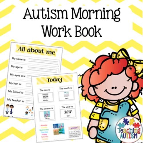 Autism Morning Work Book | Teaching Resources