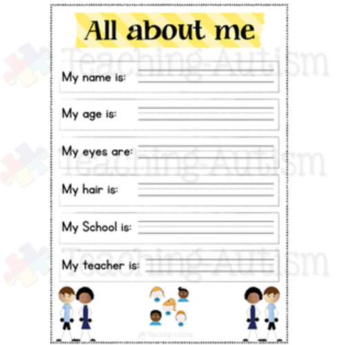 Autism Morning Work Book | Teaching Resources