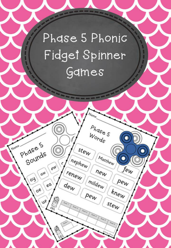 Phase 5 Phonic Fidget Spinner Games | Teaching Resources