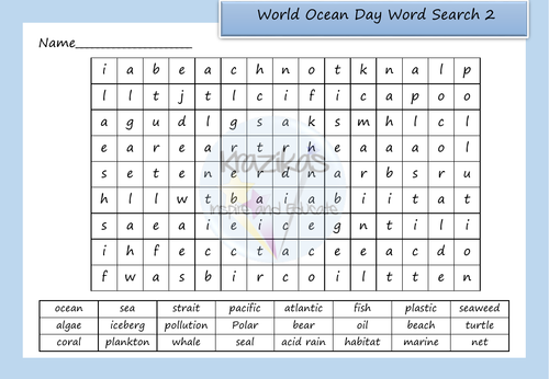 World Ocean Day Puzzle Pack | Teaching Resources