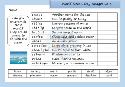 World Ocean Day Puzzle Pack | Teaching Resources