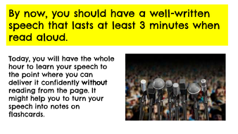 Speech Writing - for 9-1 Spoken Language Endorsement/Language P1 & P2 ...