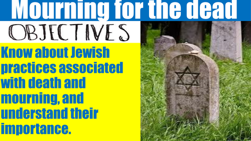 (10:11) Judaism - Mourning for the dead - 63 slides. | Teaching Resources