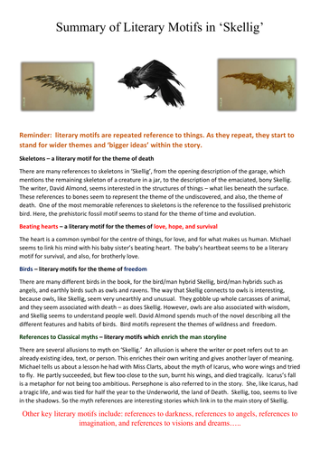 Skellig bundle 3: old garage and descriptive writing resources ...