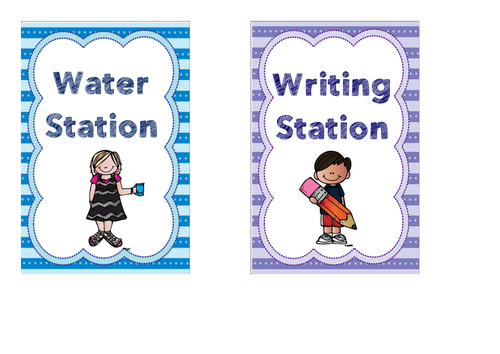 TOLSBY FRAME LABELS (Classroom Stations and Group Numbers) | Teaching ...