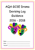 Devised log guidance for AQA GCSE Drama new spec 2018 | Teaching Resources