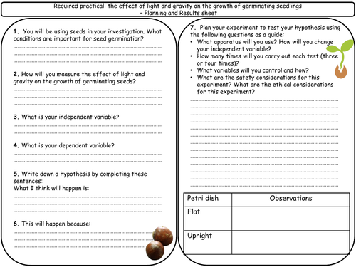 11.9 Plant hormones and responses GCSE (Grade 1-9) Biology only TRIPLE ...