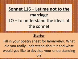 Sonnet 116 | Teaching Resources