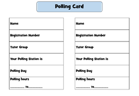 Mock Election Pack by Krazikas | Teaching Resources