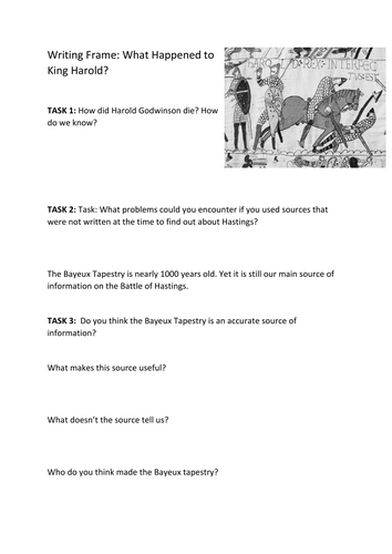 Harold's Death Interpretations | Teaching Resources