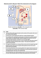 AQA Trilogy Biology Protists Malaria | Teaching Resources