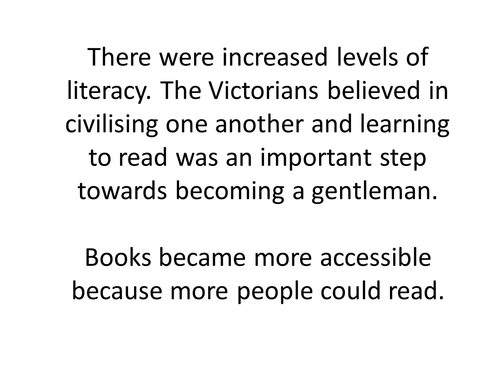 Victorian Literature - Introduction - Dickens | Teaching Resources