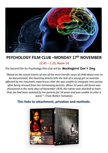 Psychology Film Club | Teaching Resources