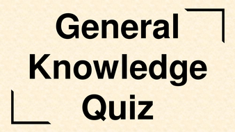 General Knowledge Quiz! - With Music Rounds! (+answers) | Teaching ...
