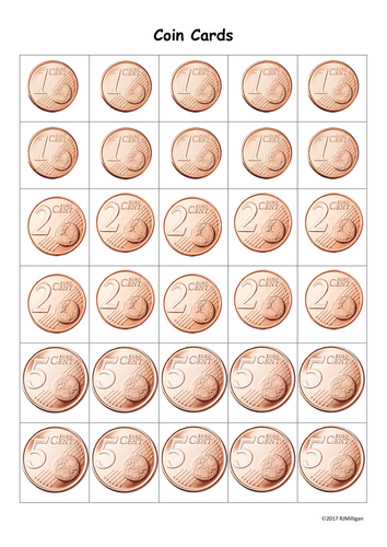 Money Euros and Cents Presentation Lesson Plans Worksheets Activities ...