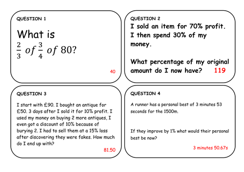 Number relay | Teaching Resources