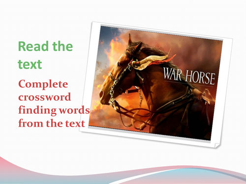 Analysing Language in War Horse | Teaching Resources