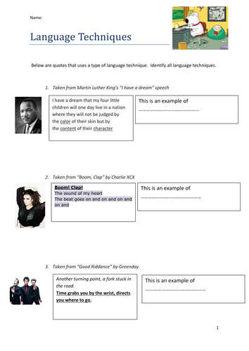 Language Devices | Teaching Resources