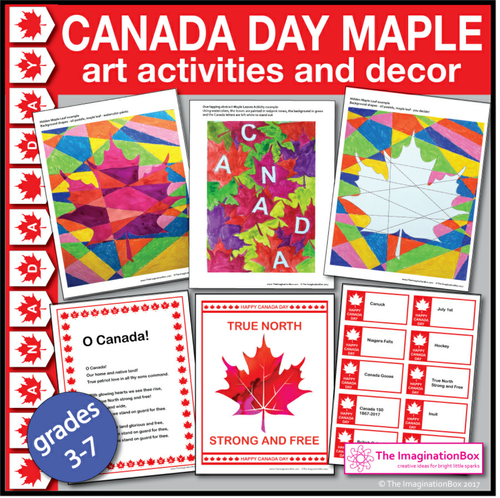 Canada Day 1st July Maple Leaf Theme Art & Classroom Decor | Teaching ...