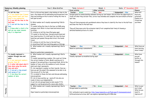 Autumn 2 - Year 1 new curriculum - ALL maths and literacy weekly plans ...