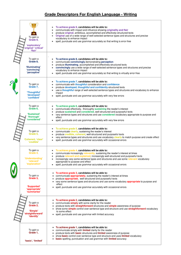 GCSE English Language Learning Ladder Writing | Teaching Resources
