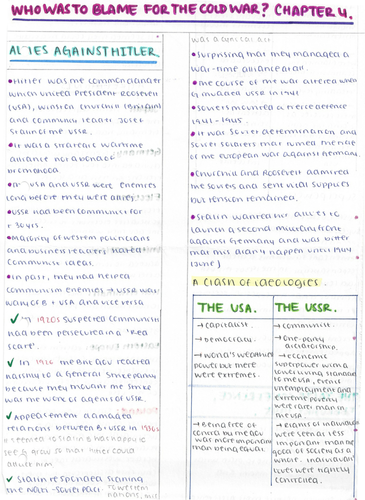 Who was to blame for the Cold War? NOTES | Teaching Resources