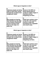 Key Stage 3; Population - migration essay by ReallyGoodGeography ...