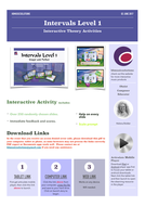 Intervals In Music - Level 1 Interactive Theory Activity. | Teaching ...