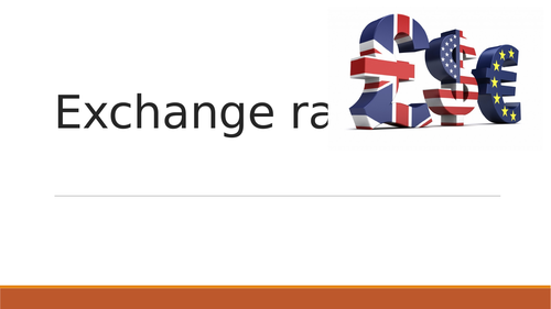 Exchange rates lesson for (new) GCSE - now fully editable | Teaching ...