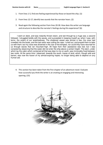 Complete New Spec GCSE English Language (Paper 1 and 2) Mock Exam ...