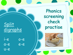 Split digraphs - phonics screening check practise | Teaching Resources