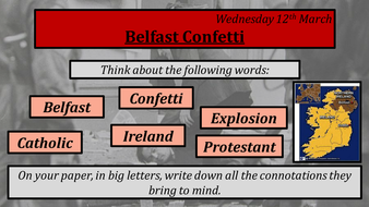 Conflict Poetry: 'Belfast Confetti' | Teaching Resources