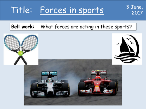 Year 7 Forces lesson 7 - Forces in sports | Teaching Resources