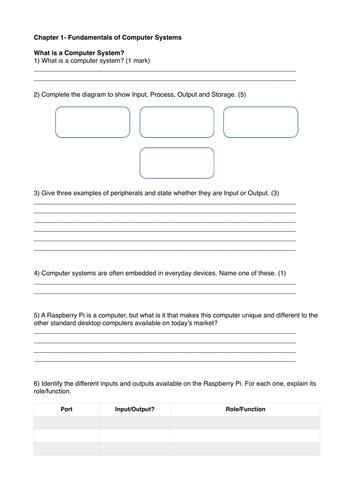 GCSE Computer Science Exam Question Workbook | Teaching Resources
