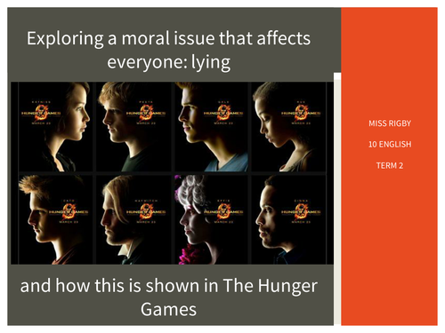 The Hunger Games: How the moral issue lying is shown in the text ...