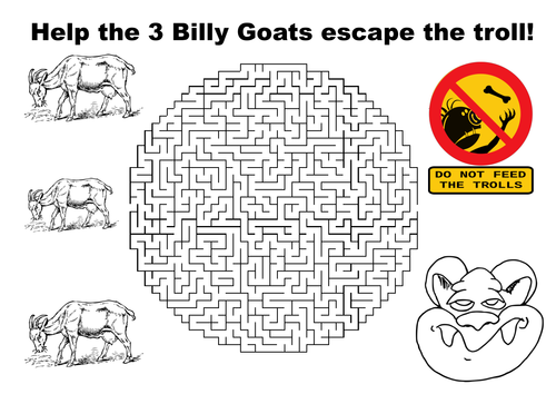 Three Billy Goats Gruff Activity Bundle | Teaching Resources
