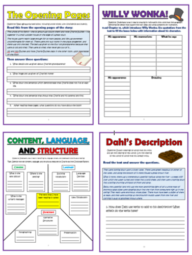 Charlie and the Chocolate Factory - Roald Dahl - KS2 Comprehension ...