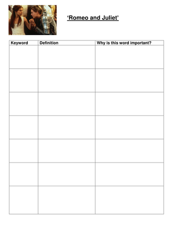 'Romeo and Juliet' - Act 1 Lessons | Teaching Resources