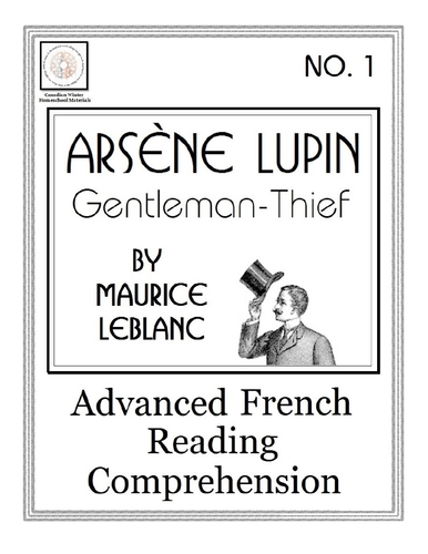 Advanced French: Les Gouttes Qui Tombent (Arsène Lupin) | Teaching ...