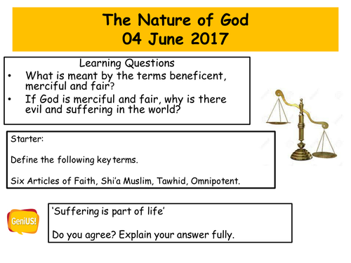 The Nature Of Allah | Teaching Resources