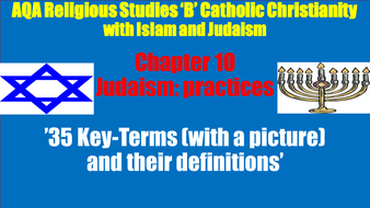 Judaism: practices - Key Terms for Chapter 10, Sections: 1 - 14 (37 ...