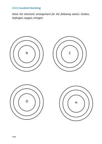 Covalent bonding worksheets for the new AQA GCSE 2018 | Teaching Resources
