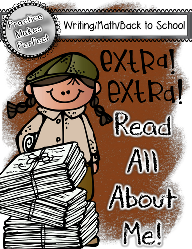 Back to School Read All About Me | Teaching Resources